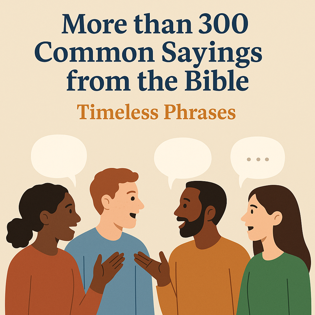 300+ Common Sayings that are from the Bible
